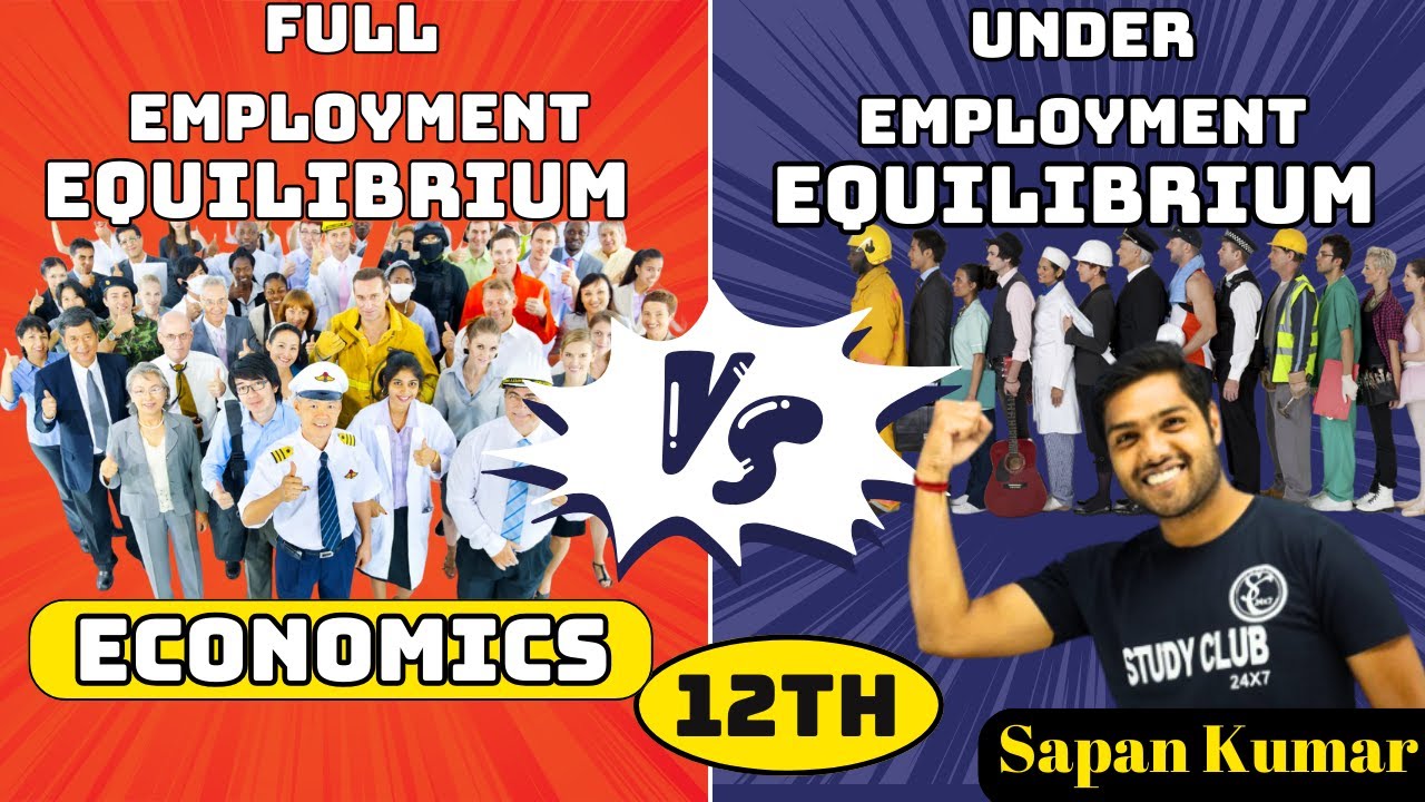 Full Employment Equilibrium and Underemployment Equilibrium | Full ...