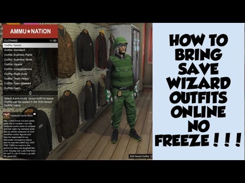 How To Bring Female\ Male Save Wizard Outfits Online No Freeze! Gta 5 ...