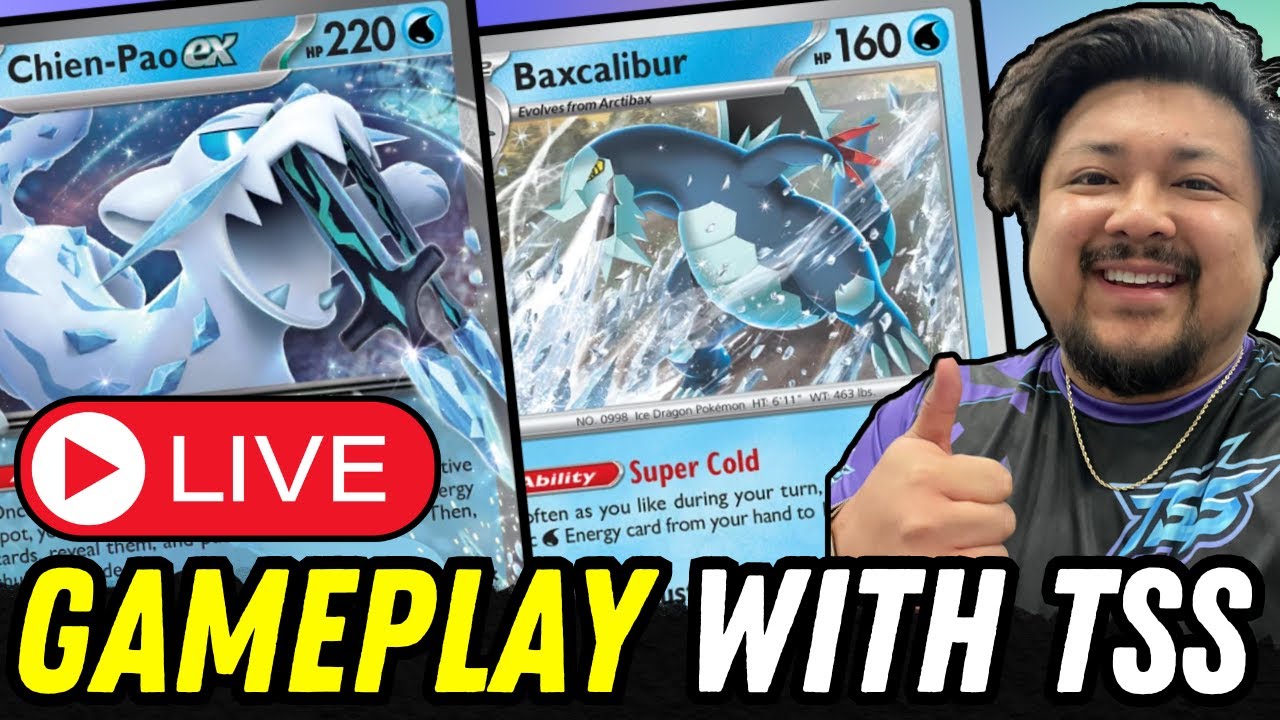 Chien-Pao ex / Baxcalibur Pokemon TCG Live Gameplay - YouTube