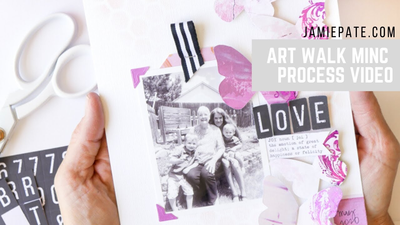 Art Walk & Minc Embellishment Process Video - YouTube