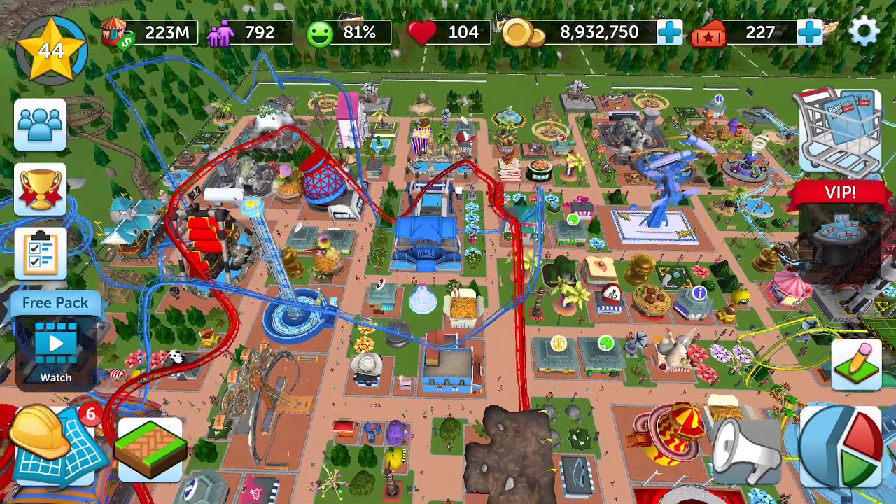 Rollercoaster Tycoon Touch Gameplay I'm Back !! 800 Cards - YouTube