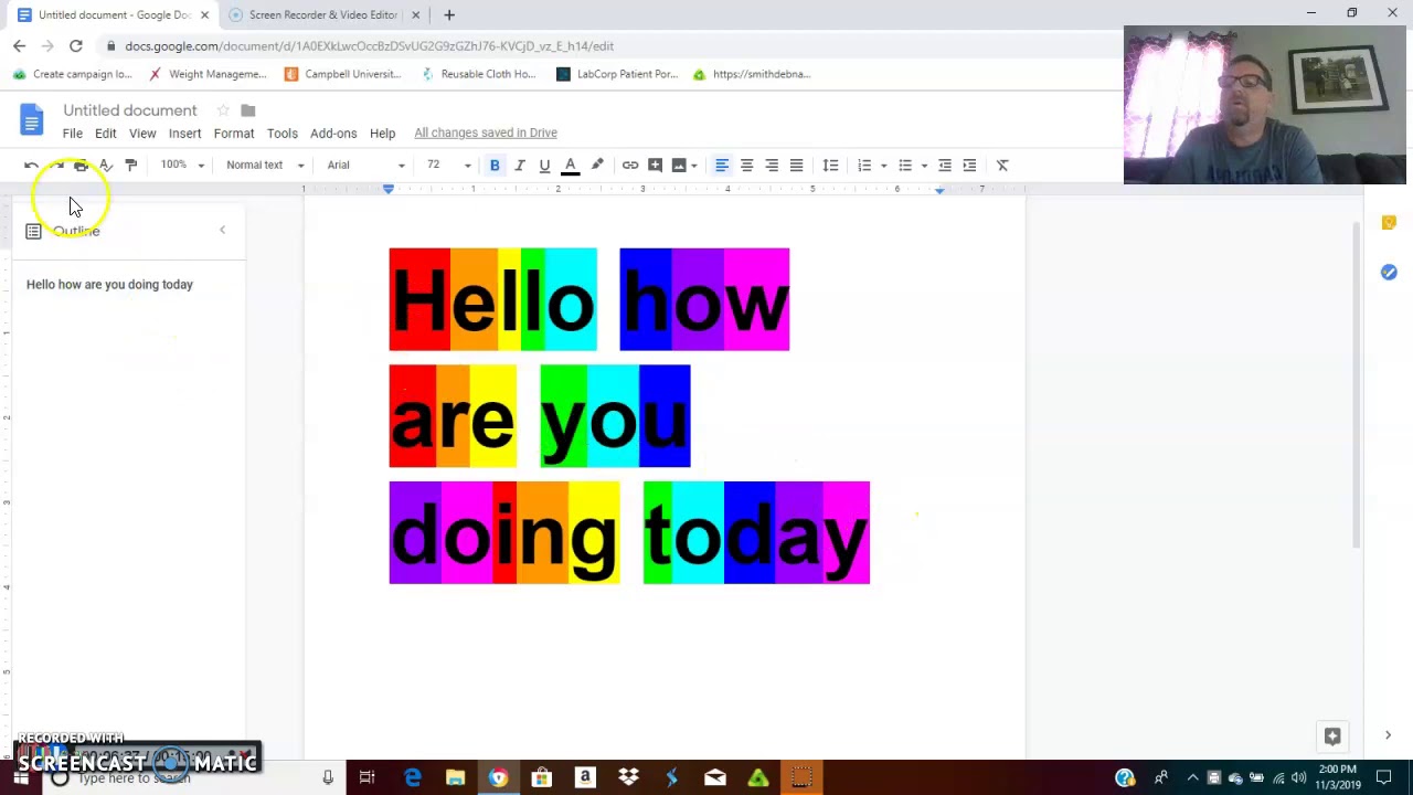EDUC 455 Google for Educators Screencast Tutorial (Fun Text) Kenny ...