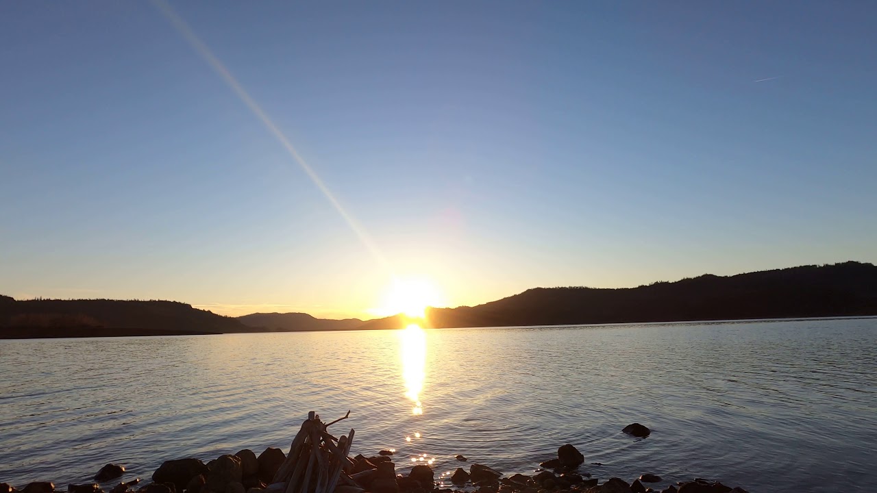 Shoreline sunset fire part 1 - YouTube