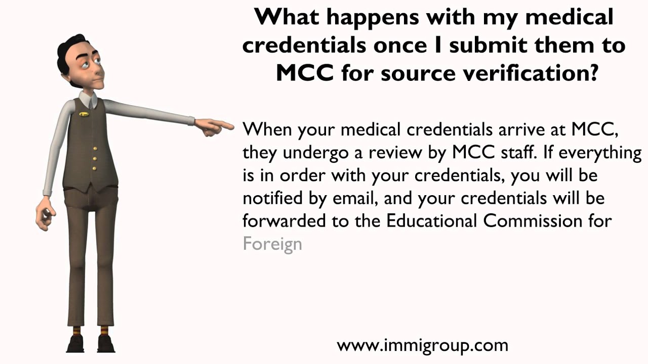 What happens with my medical credentials once I submit them to MCC for ...