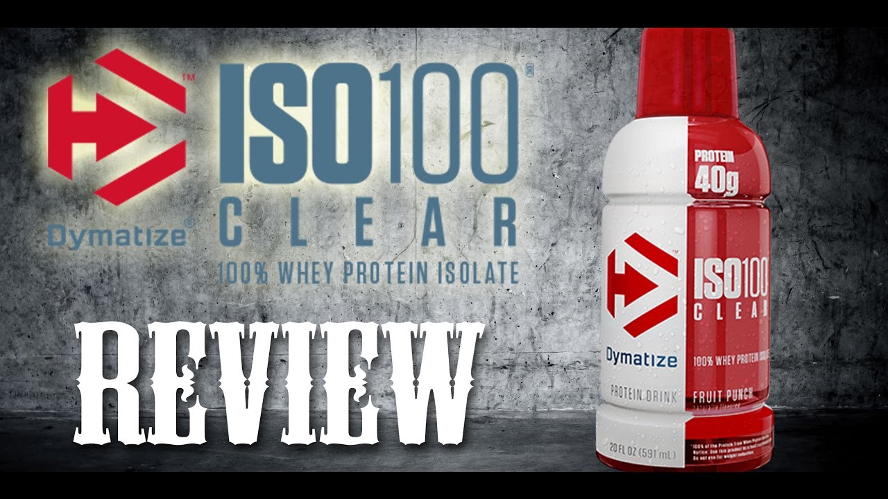 Dymatize ISO-100 Clear RTD Review: 40g Protein Drink - YouTube