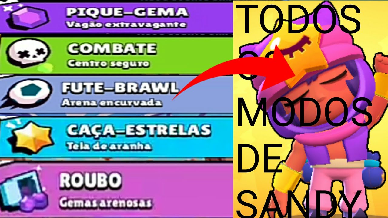 Desafio Todos os modos de sandy|braw stars - YouTube