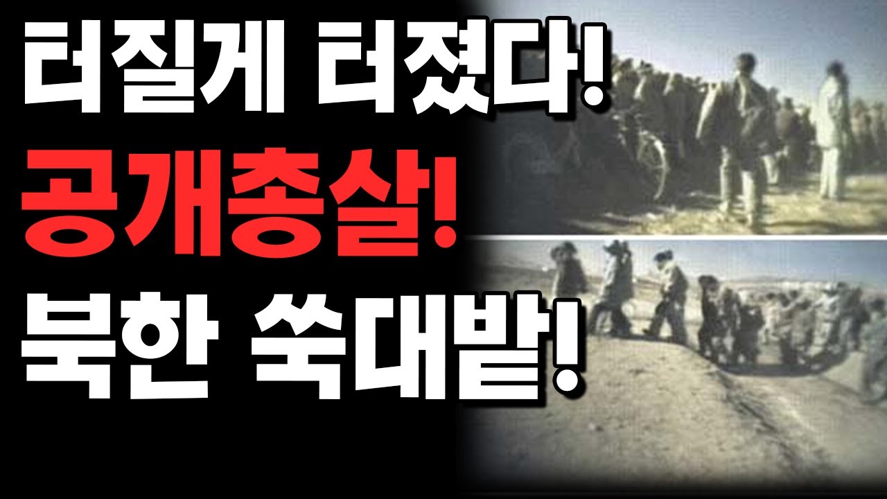 터질게 터졌다 공개총살 북한 쑥대밭 Youtube