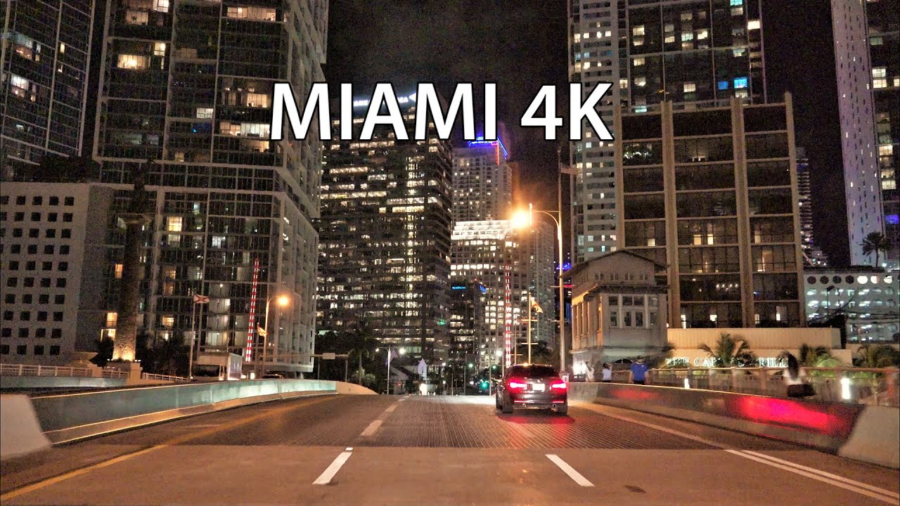 Miami 4K - Night Drive - YouTube