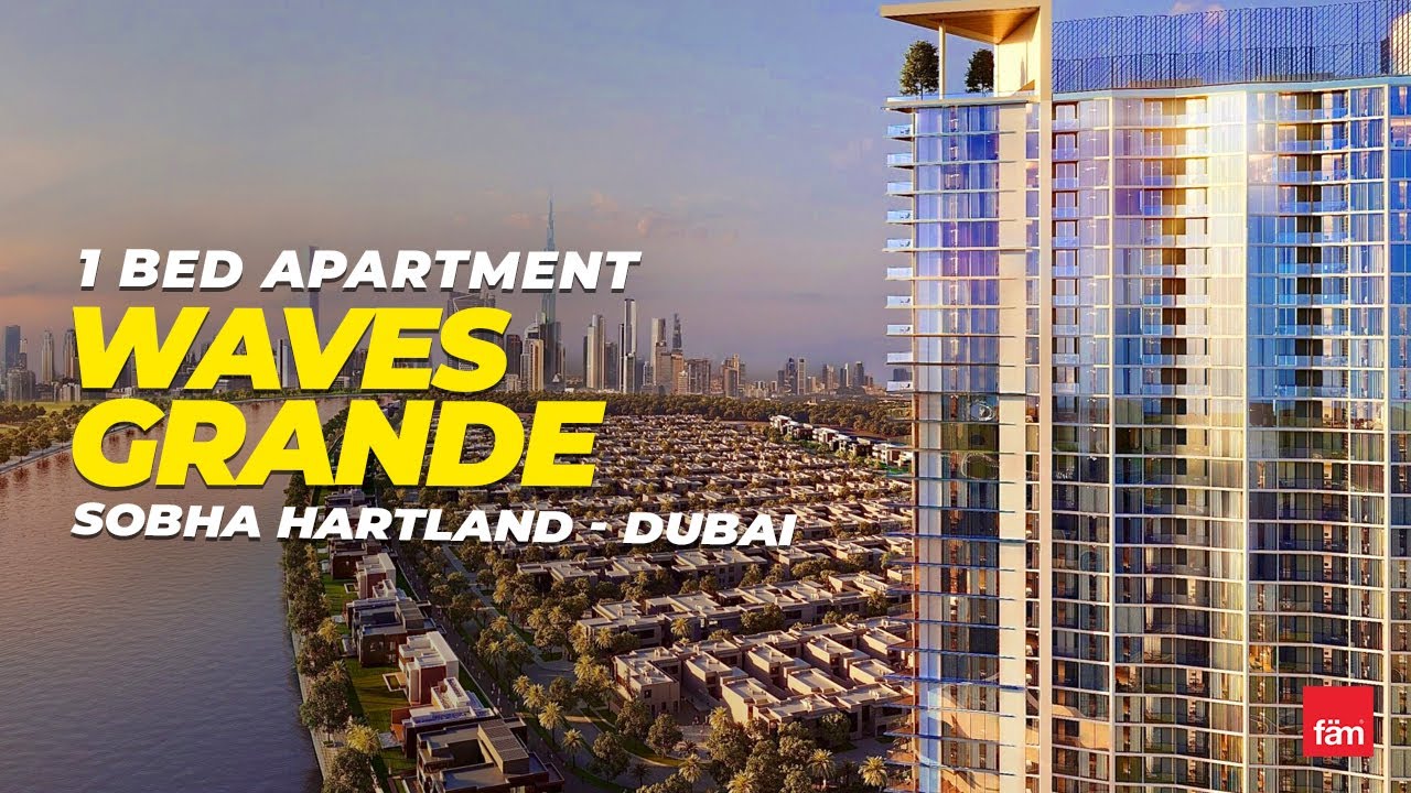 Amazing 1 Bed Apartment in Waves Grande, Sobha Hartland - Dubai - YouTube