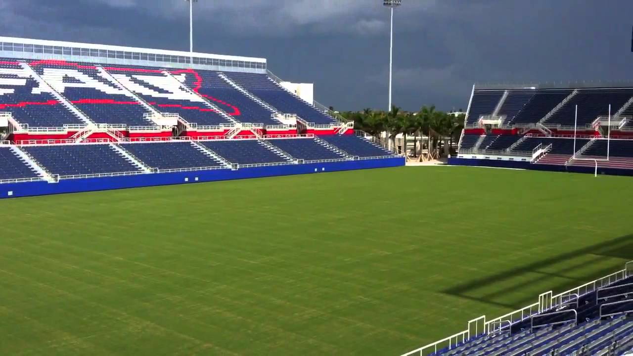 View from my seats at new FAU stadium - YouTube