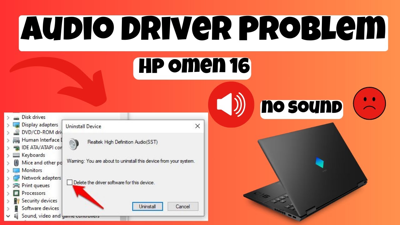 How to Fix Audio problem Hp Omen 16 || Audio Drivers Not Working - YouTube