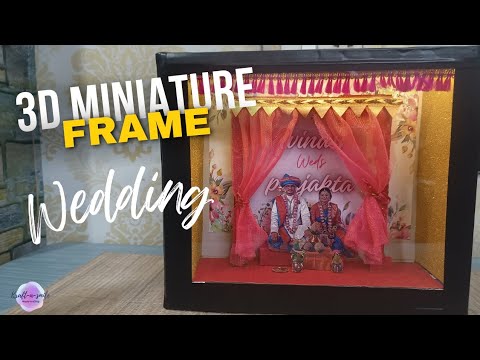 3D Miniature Photo frame | Wedding Photo frame | Unique gift ideas # ...