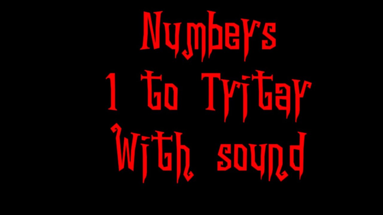 Numbers 1 to Tritar with sound - YouTube