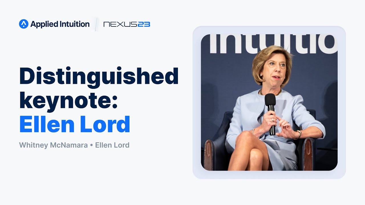 Distinguished keynote: Ellen Lord - YouTube
