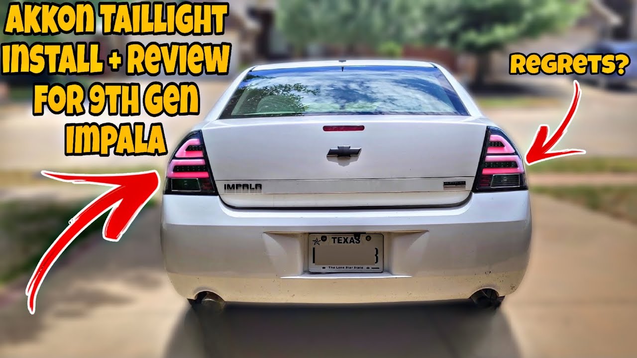 AKKON Taillight Install & Review On My 9th Gen Impala | #impala # ...