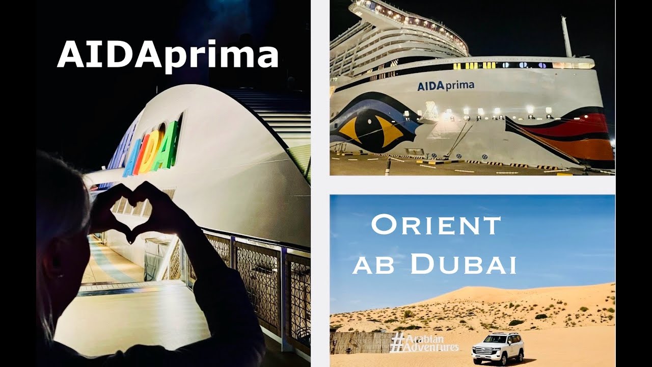 AIDAprima Orient ab Dubai mit Abu Dhabi Doha Muscat Oman Emirates A380 ...