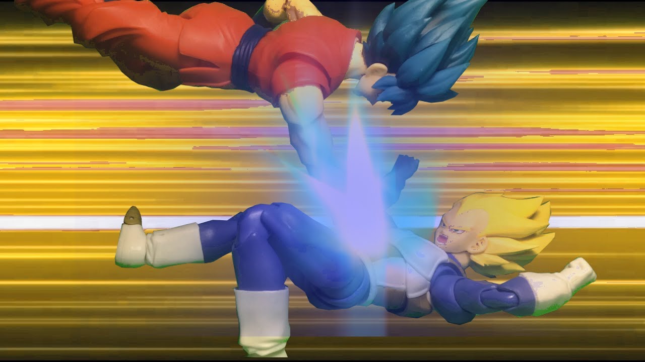 Goku Vs Vegeta: Falcon Punch [Dragon Ball Z Stop Motion] - YouTube