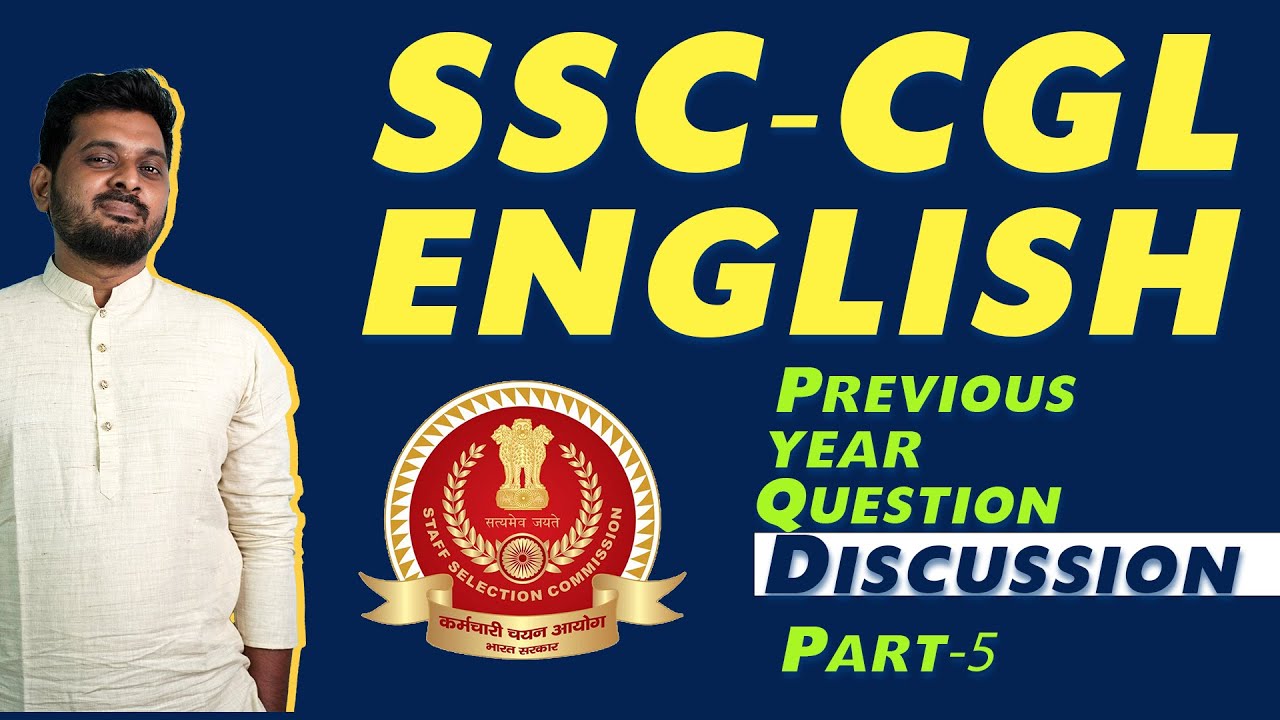 Target SSC-CGL-2023 - English PYQ Discussion - 5 - YouTube