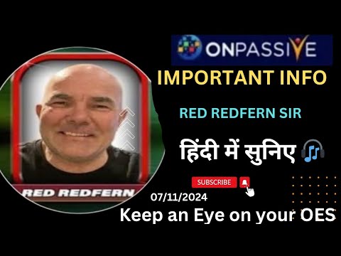 Important Information by Red Redfern Sir 💥Keep an Eye on Your OES # ...