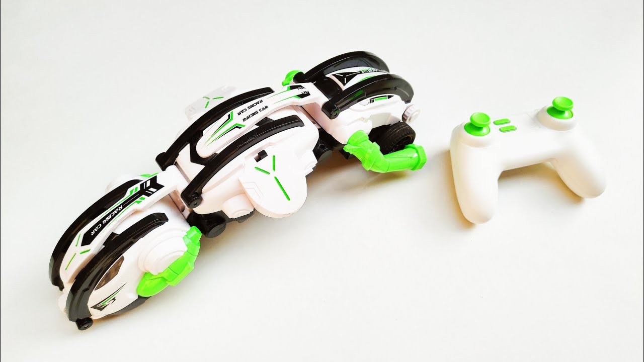 RC Stunt Snake Car 360 Roll rotation transforming toy unboxing ...