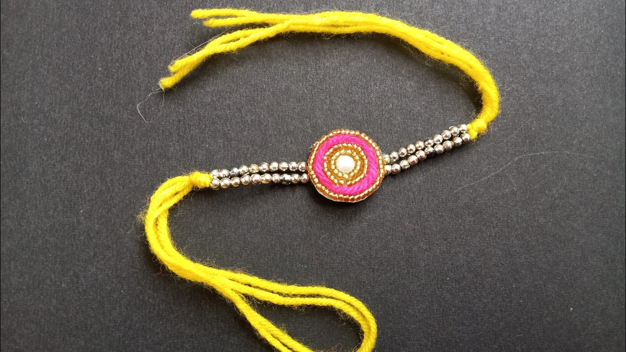 Motiyo Se banae Sundar Rakhi // Raksha Bandhan !!! Amazing Rakhi - YouTube