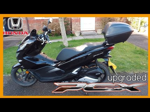 Honda PCX With Genuine Honda Top Box - YouTube