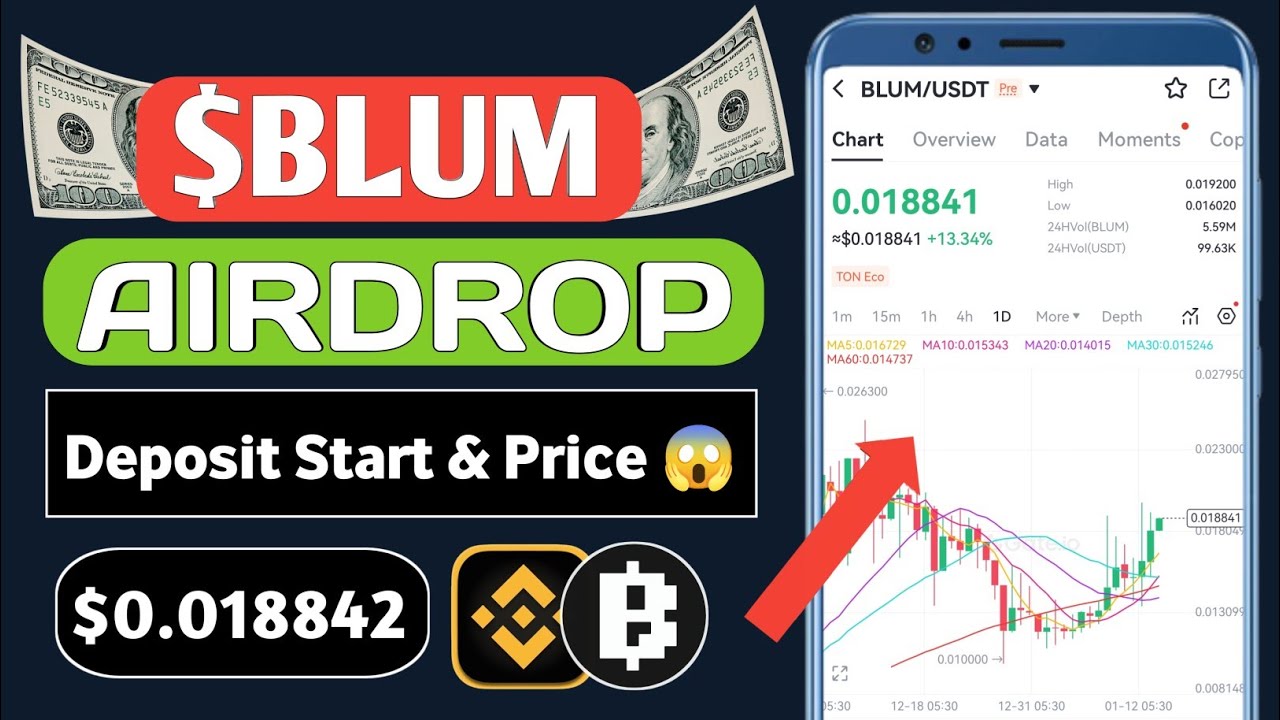 Blum Airdrop Listing । Blum Token Deposit Start । Blum Token Price $0. ...