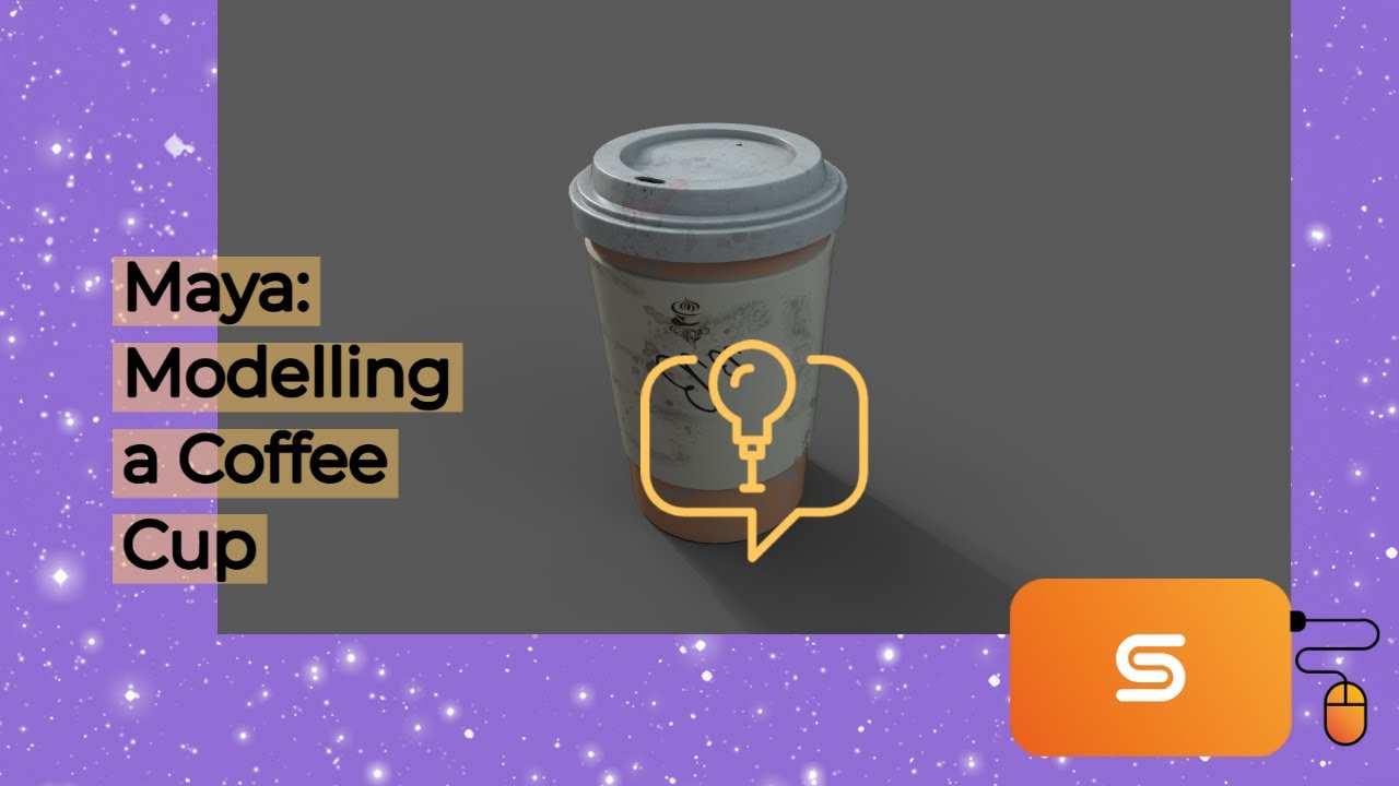 Maya: Modelling a Coffee Cup - YouTube