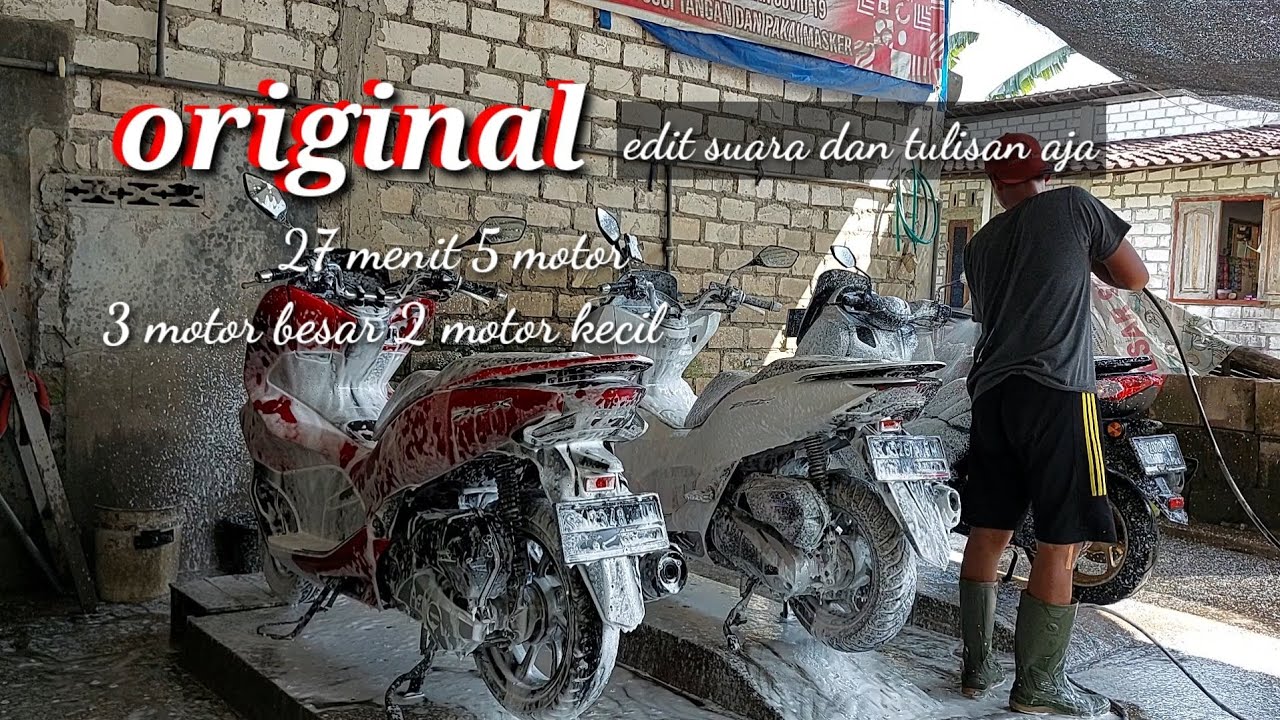 shampo lokal ANDALAN. Hajar antrian motor tanpa sentuh. turorial nyuci ...