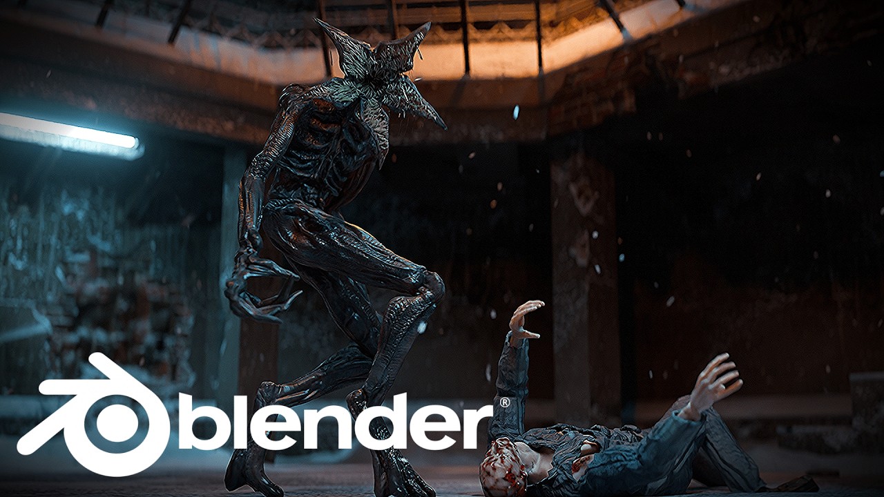 Making Stranger Things vfx in blender - YouTube