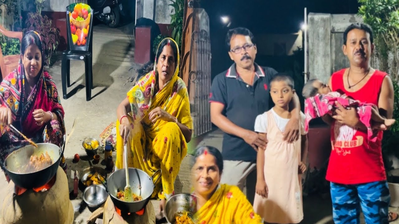 বছরের প্রথম দিন খাসির মাংস আর মুরগির মাংস জমিয়ে খাওয়া দাওয়া করলাম ...