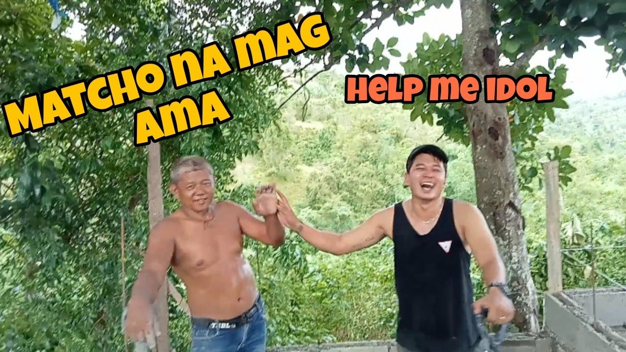 Tumulong ako sa paghalo ng simento para sa bahay ng baboy ni idol ...