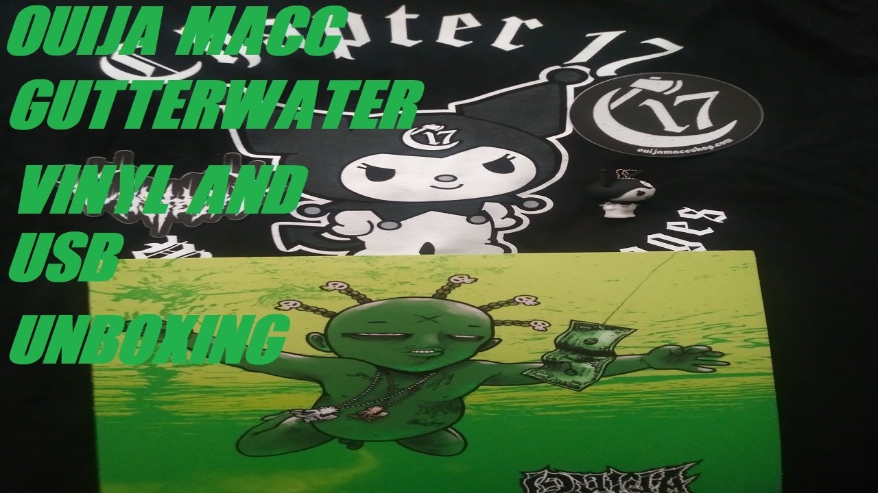 Ouija Macc GUTTERWATER VINYL/USB Drive Unboxing - YouTube