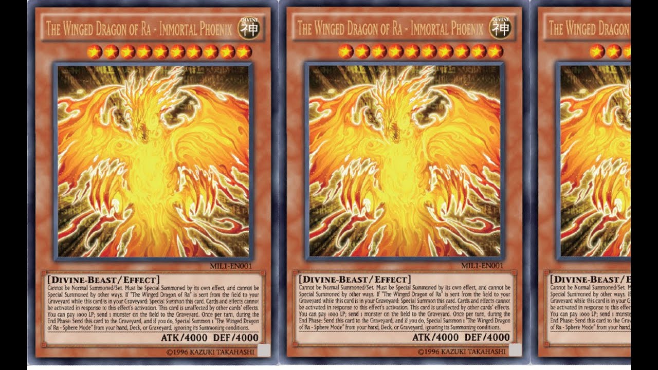 The Winged Dragon of Ra - Immortal Phoenix (descriptions de cartes Yu ...
