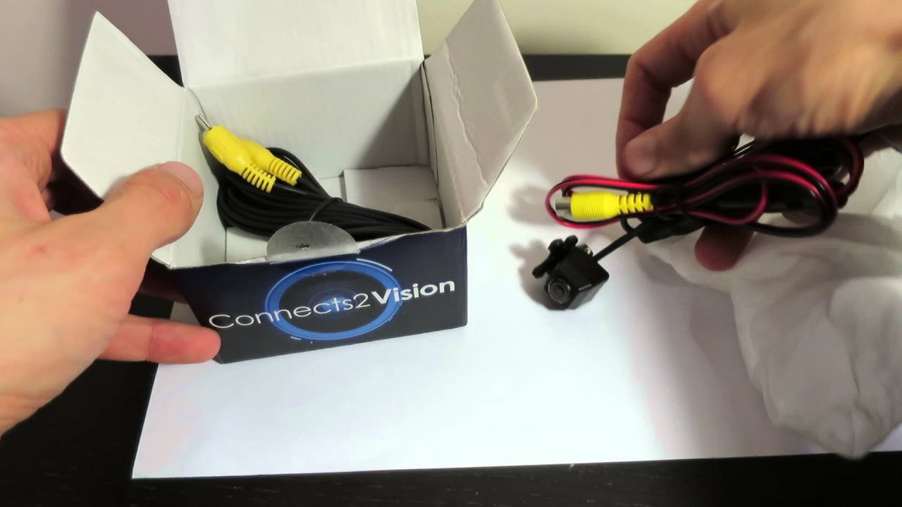 Unboxing of a universal reverse backup camera by Connects2 - YouTube
