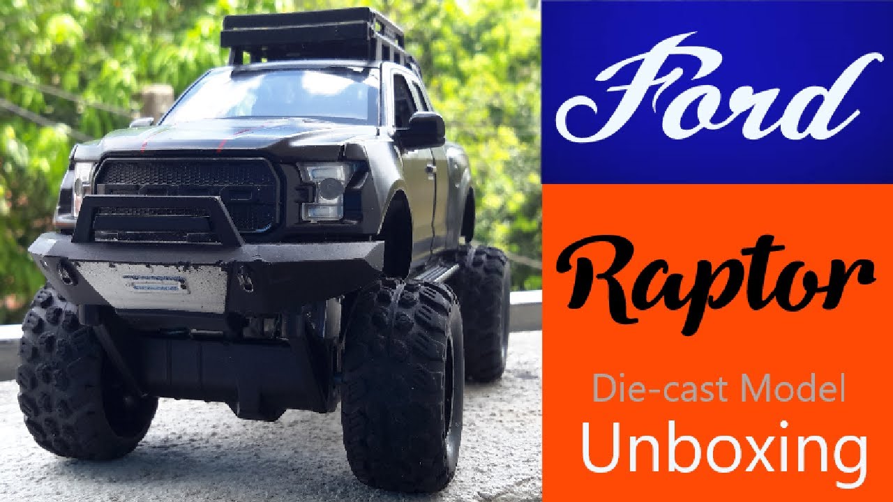 Unboxing of Ford Raptor Diecast model car / pickup truck - YouTube