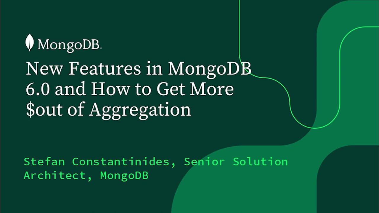 How to get more out of Aggregations using New Features in MongoDB 6.0 - YouTube