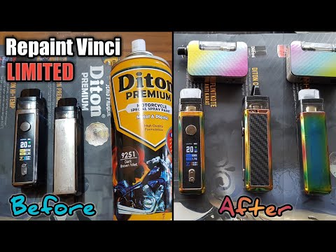 GAK PERLU BELI BARU / Vape vinci usang jadi Bluemoon menggunakan Cat semprot Diton Premium,