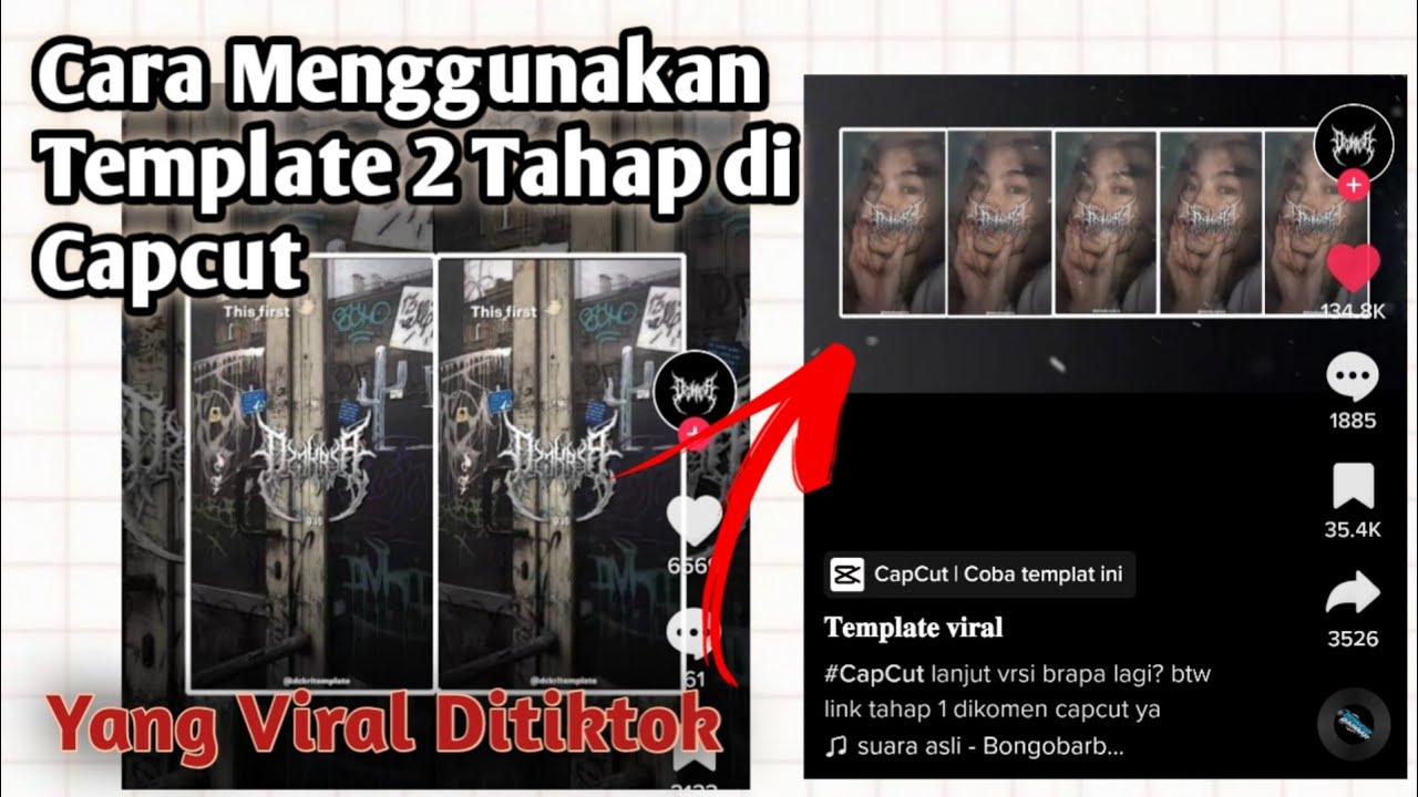 Cara Menggunakan Template Collab 2 Tahap di Capcut - YouTube