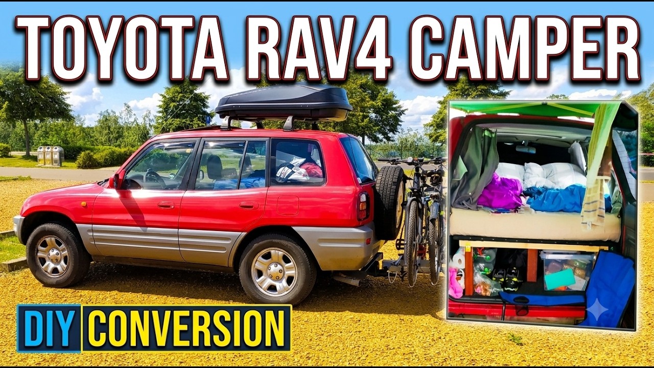 DIY Micro Camper Umbau: Toyota RAV4 Offroad Mini-Wohnmobil unter 1 ...
