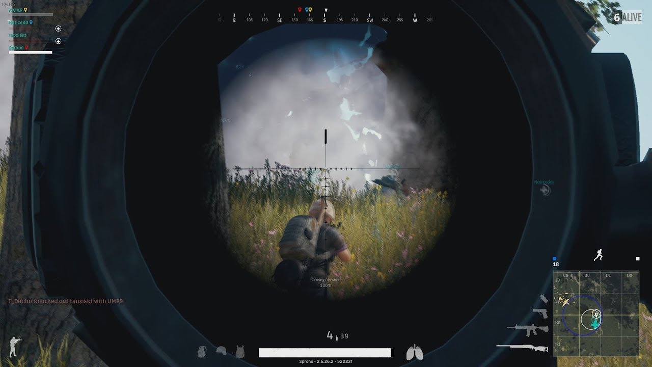 THE LUCKIEST BLIND SHOT THROUGH A SMOKE IN PUBG - YouTube