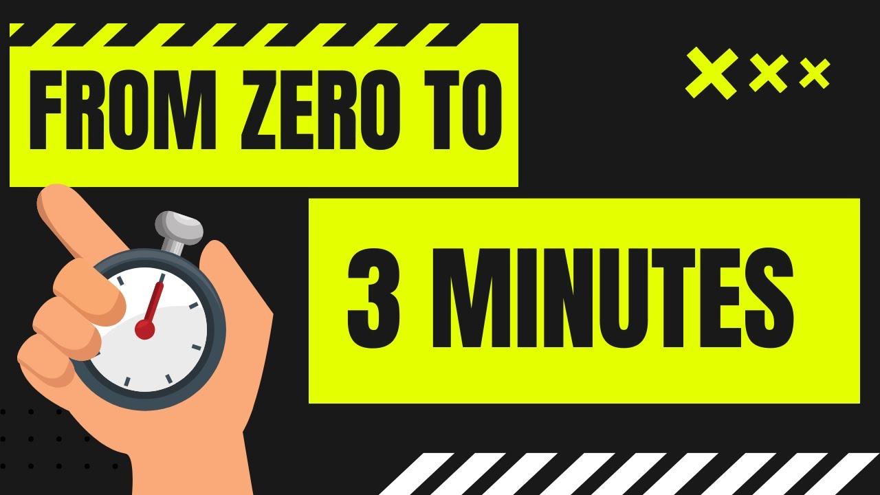 TIMER ! 3 Minute Timer Countup from 0 to 3 mins in minutes and seconds ...