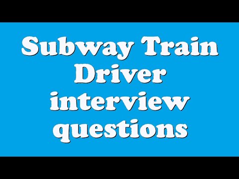 Subway Train Driver interview questions - YouTube