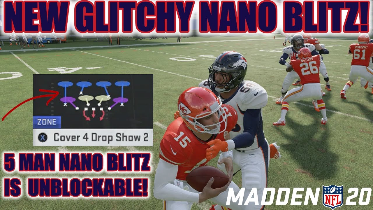 UNSTOPPABLE 5 MAN MADDEN 20 NANO BLITZ KILLS MAX PROTECT! GLITCHY ...