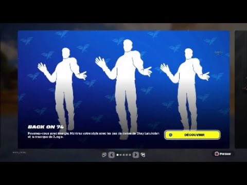 Fortnite emote back on 74 - YouTube