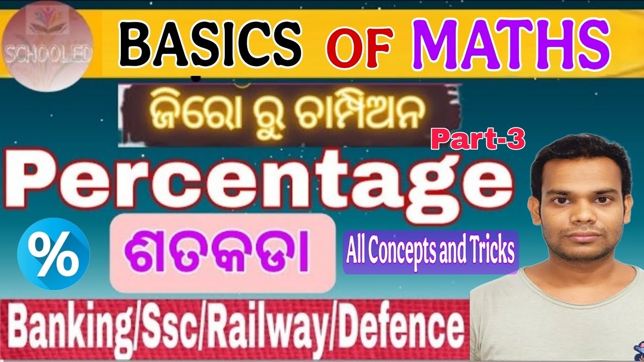 Percentage -Mathematics। percentage the king of mathematics।basics of ...