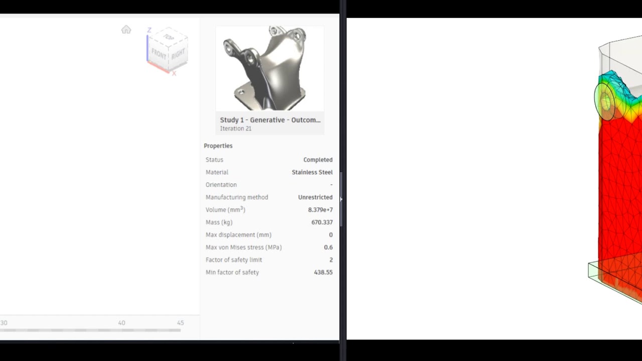 generative design vs shape optimization / 제너레이티브디자인 VS 쉐이프옵티마이제이션 차이 ...