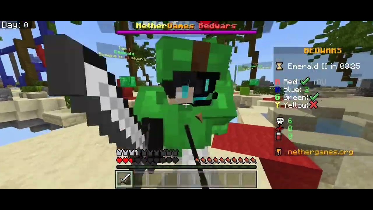 [MINECRAFT] Highlights pvp Bedwar (trong server Play Nether Game) # ...