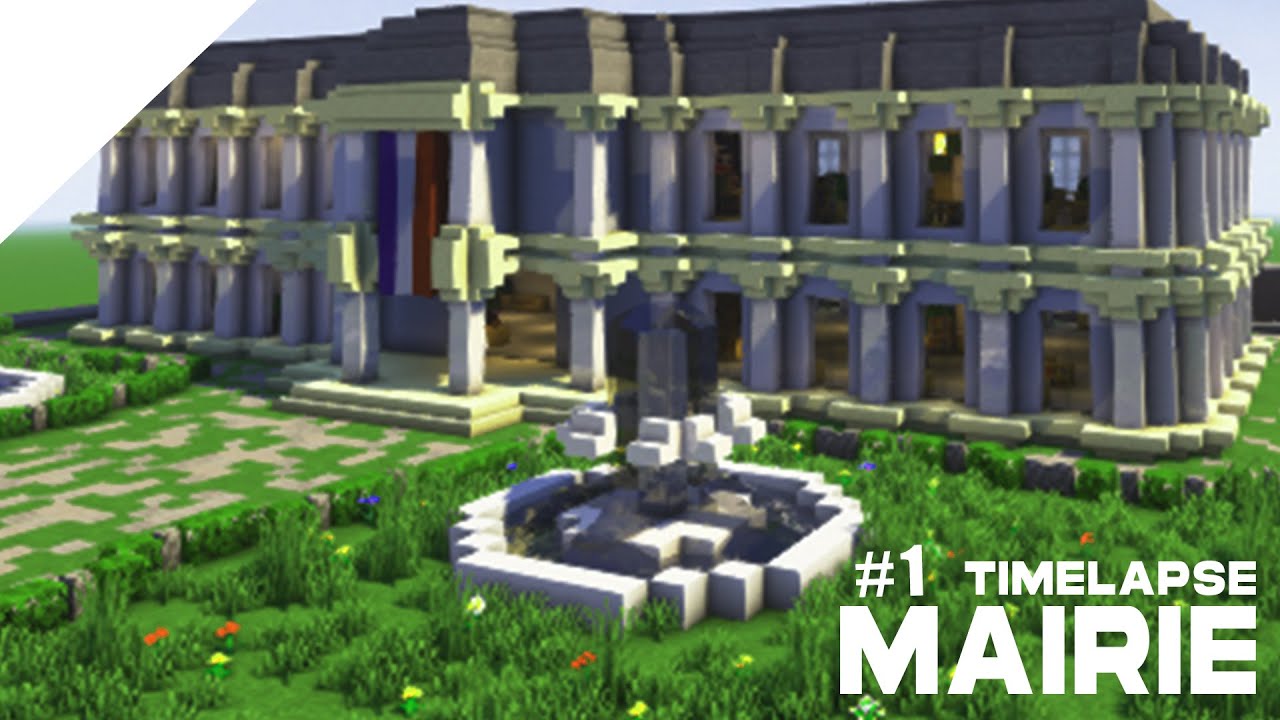 CONSTRUCTION d'une VILLE dans MINECRAFT #1 // Mairie // Minecraft ...