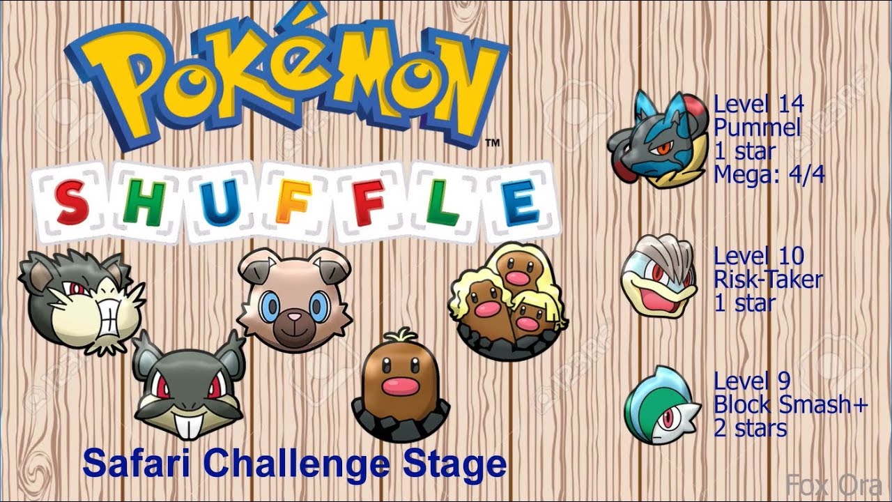 Pokemon Shuffle - Safari - Rockruff-Diglett Alola-Dugtrio Alola-Rattata ...